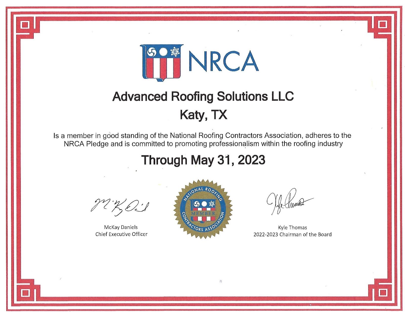 National Roofing Contractors Association Logo